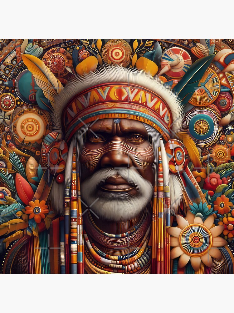 "The indigenous Australian Aboriginal" Sticker for Sale by primtawan ...