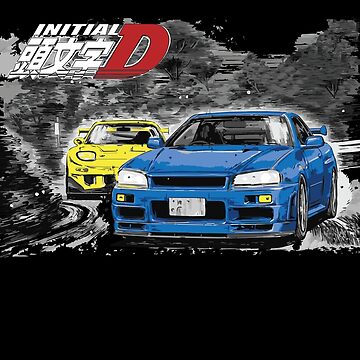 "Initial D FD RX7 VS GTR R34 SKYLINE Stage 1 Drifting - Keisuke Takahashi vs Kozo Hoshino ...