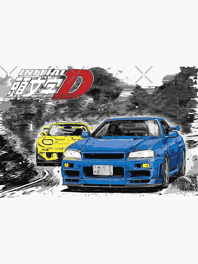 "Initial D FD RX7 VS GTR R34 SKYLINE Stage 1 Drifting - Keisuke ...