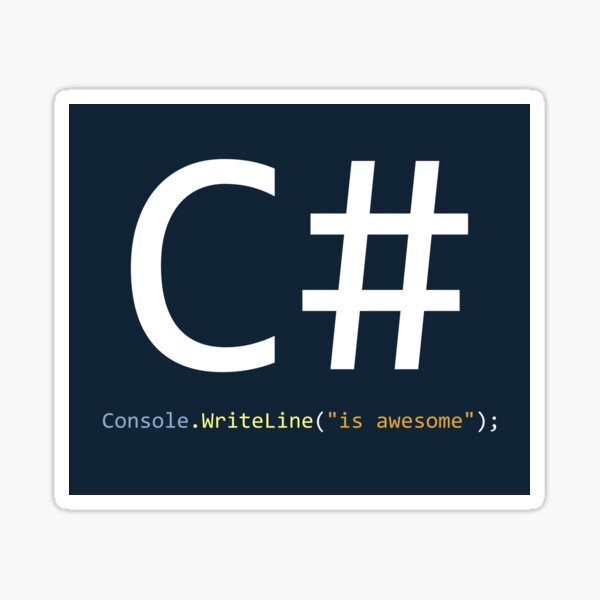 "C# is awesome - Computer Programming" Sticker by springforce | Redbubble