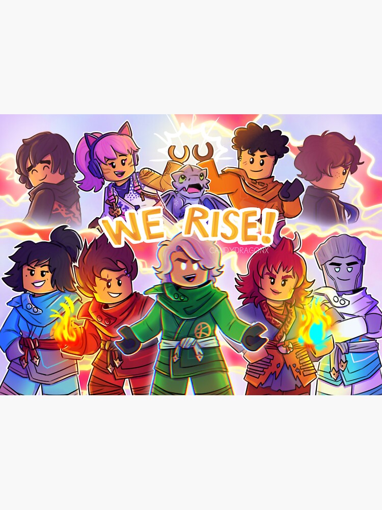 "We Rise! " Sticker for Sale by candydragonx- | Redbubble