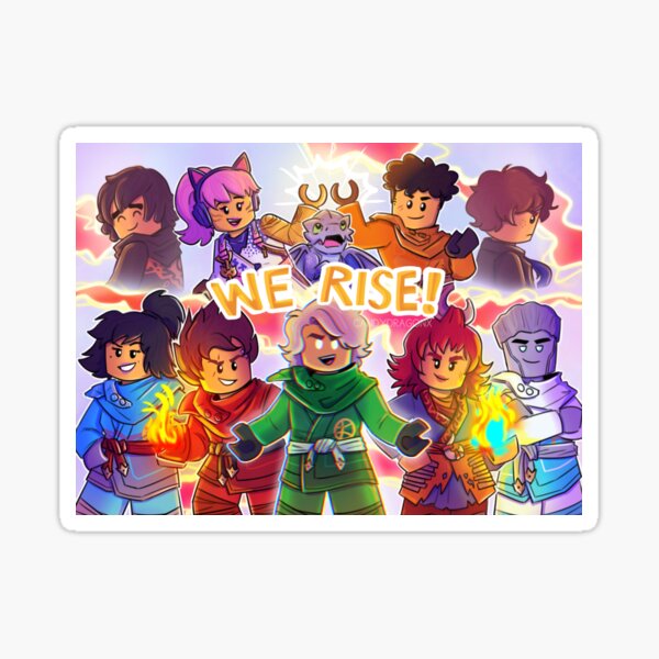 "We Rise! " Sticker for Sale by candydragonx- | Redbubble