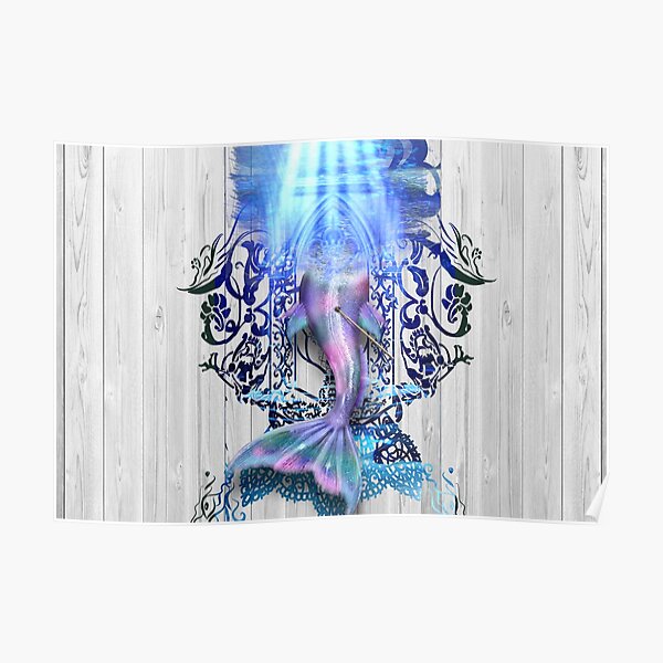 "Hunted Mermaid trophy" Poster for Sale by Starscoldnight | Redbubble