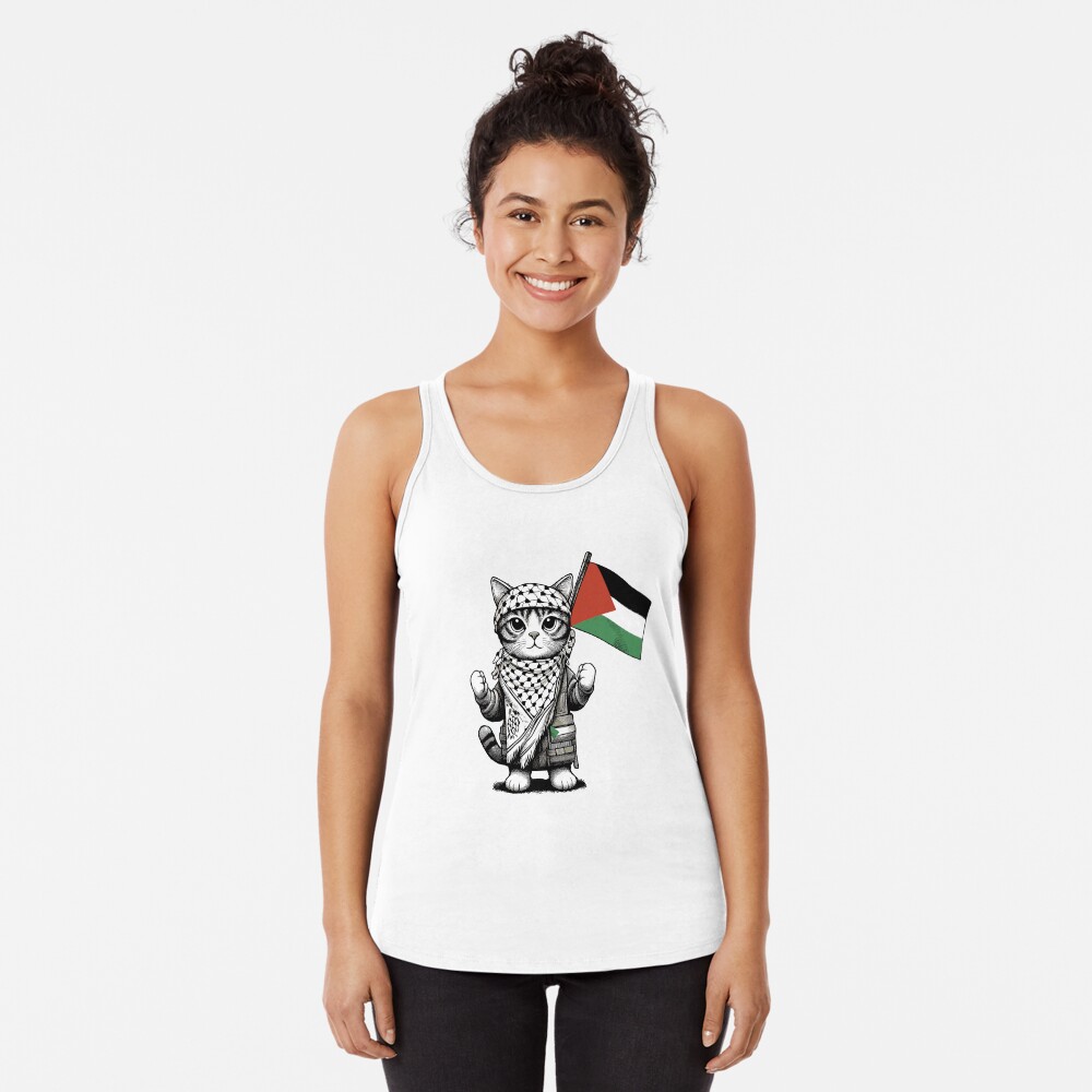 "Palestine Cat" Sticker for Sale by Riv9 | Redbubble