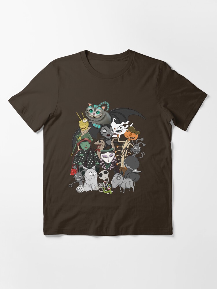 "Tim burton character mashup" Essential T-Shirt for Sale by ...