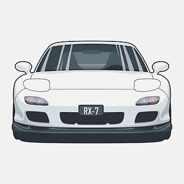 "RX7 - vector drawing" Sticker by yohannlp | Redbubble