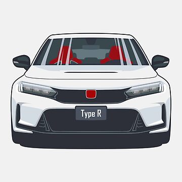 "Civic type R - vector drawing" Sticker by yohannlp | Redbubble