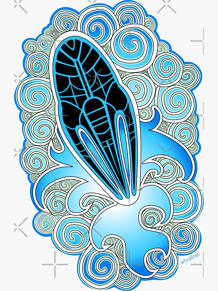 "Moya Starburst" Sticker for Sale by spritelady | Redbubble