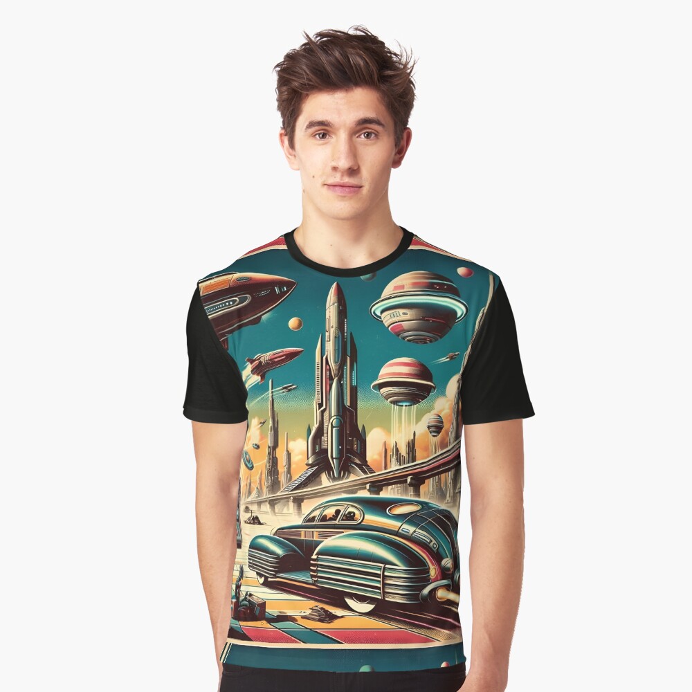 ""Retro-Futurism: Echoes of Tomorrow"" Poster for Sale by APARTAI EU ...