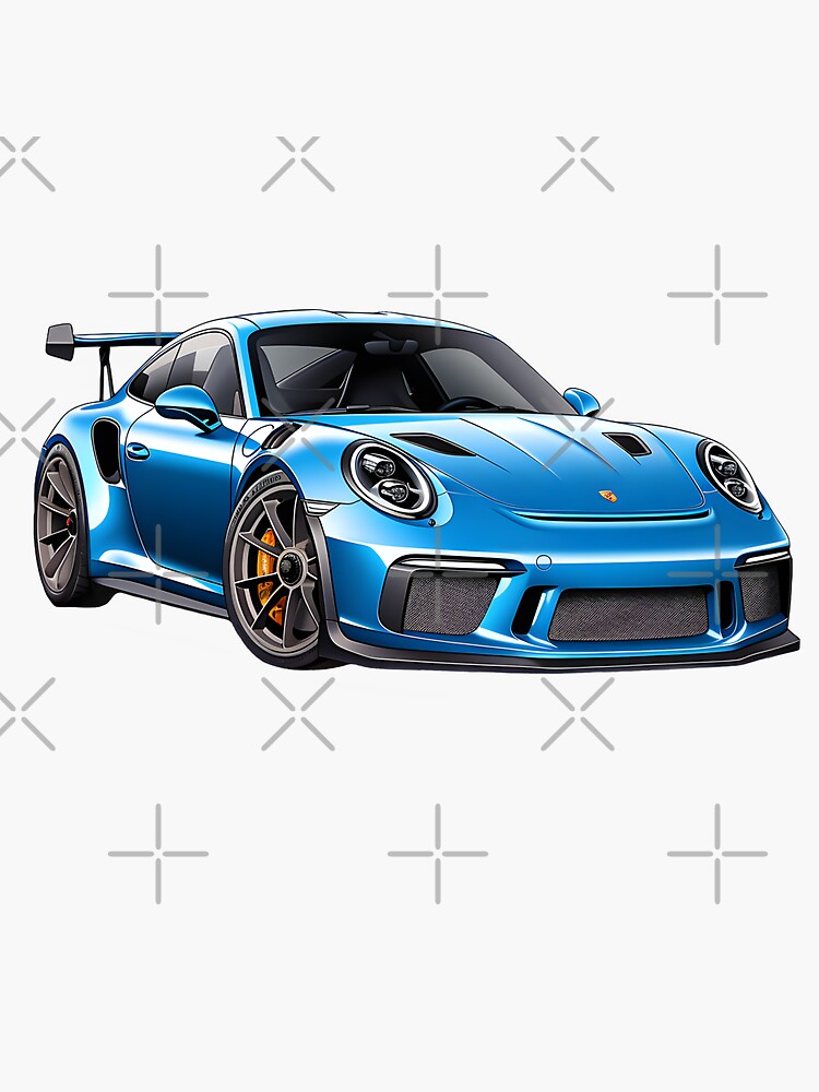 "Discover the elegance of the Porsche 911 GT3 in breathtaking blue ...