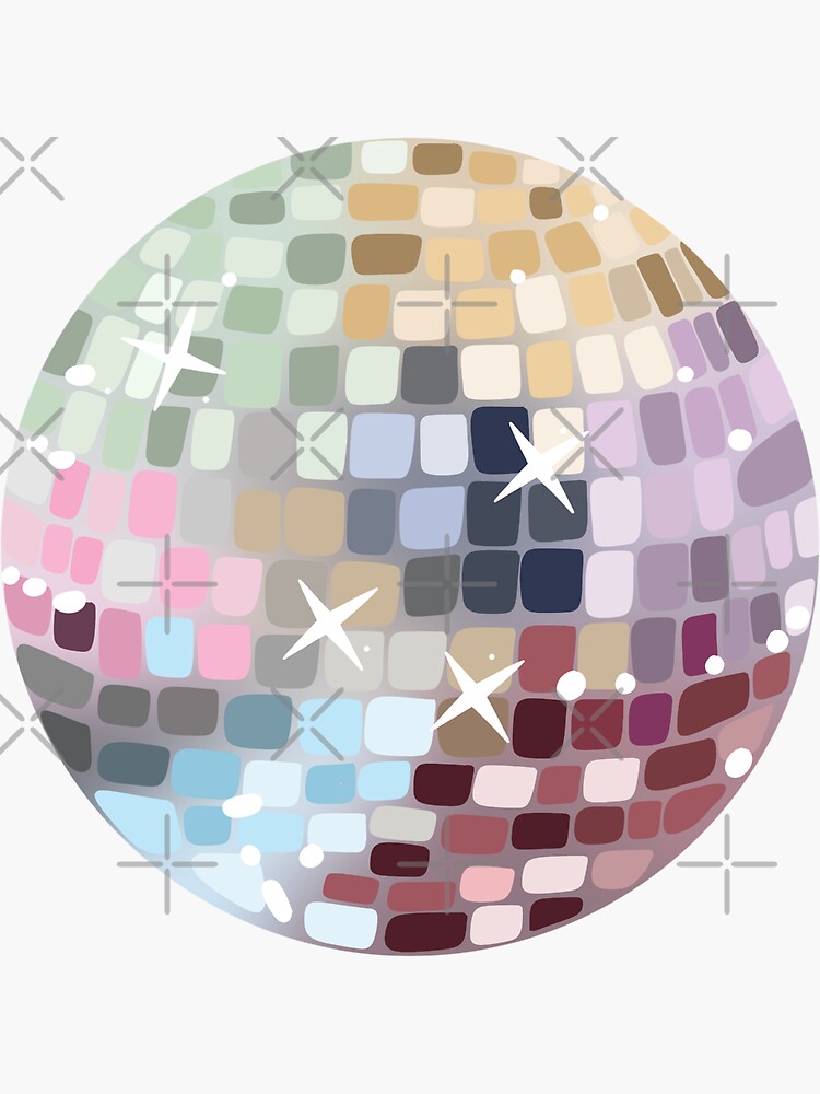 "Mirrorball" Sticker for Sale by ninsey412 | Redbubble