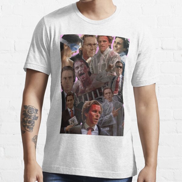 "Patrick Bateman American Psycho Collage" T-shirt for Sale by ellentwd ...