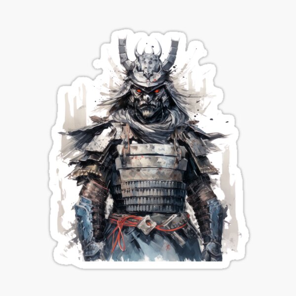 "Ronin Samurai Watercolor Style" Sticker for Sale by Savkin | Redbubble