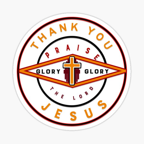 "Thank You Jesus" Sticker by unwaveringfaith | Redbubble