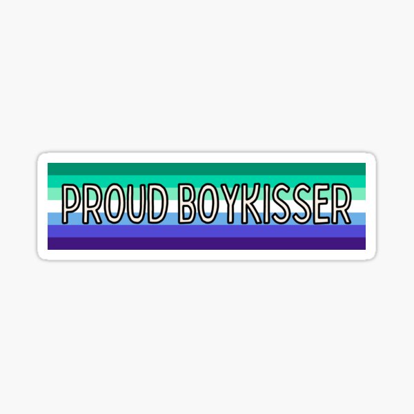 "proud boykisser" Sticker for Sale by careofjacks | Redbubble