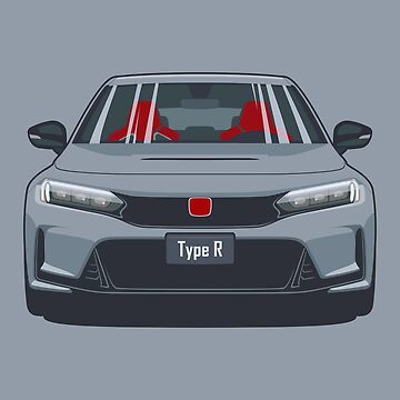 "Civic type R - vector drawing" Sticker by yohannlp | Redbubble