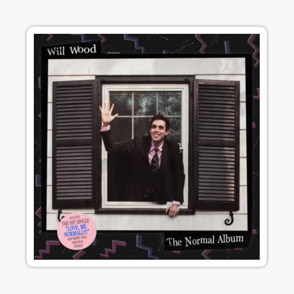 "will wood: the normal album" Sticker for Sale by rj1776 | Redbubble