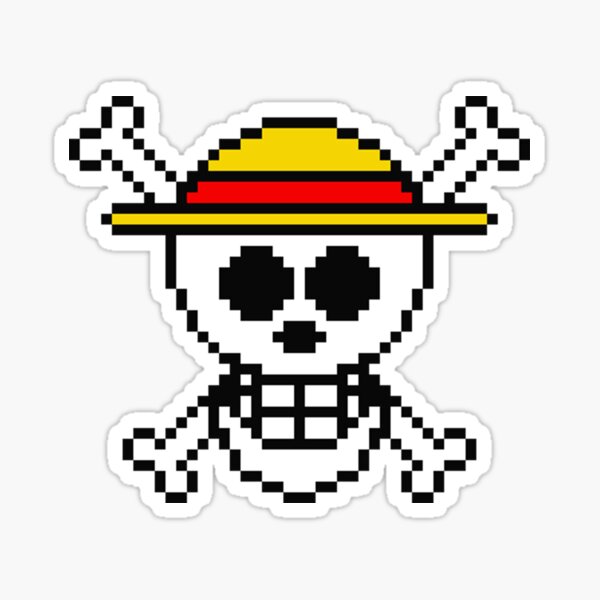 "One Piece Straw Hat logo" Sticker for Sale by akvs | Redbubble