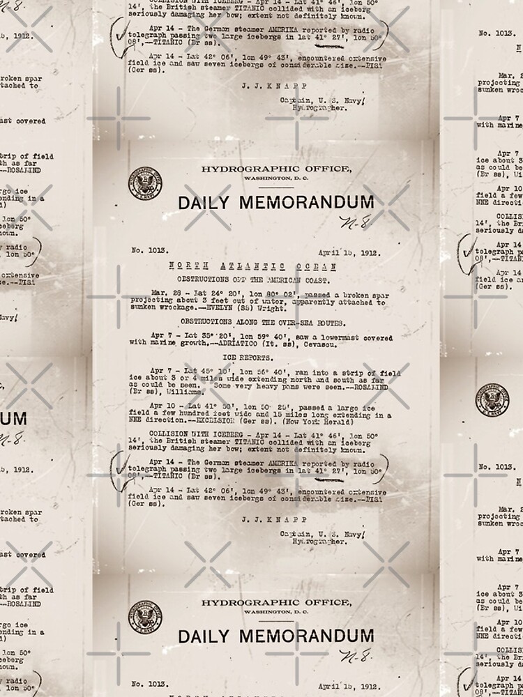 "Official Report on Titanic Disaster " iPhone Case for Sale by ...