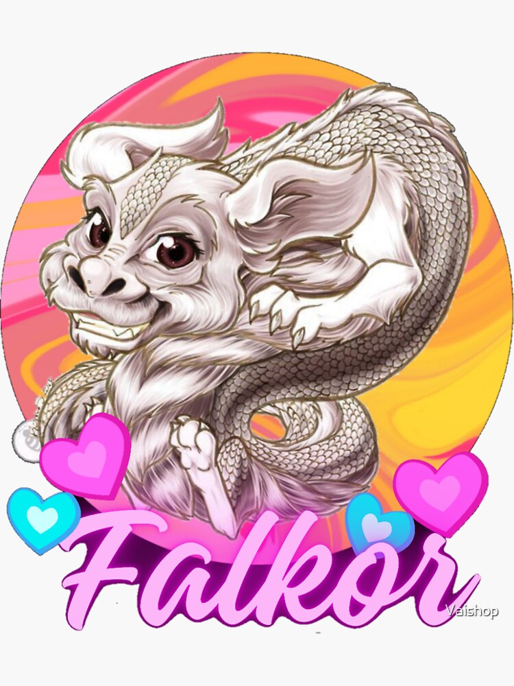 "Falkor" Sticker for Sale by Vaishop | Redbubble