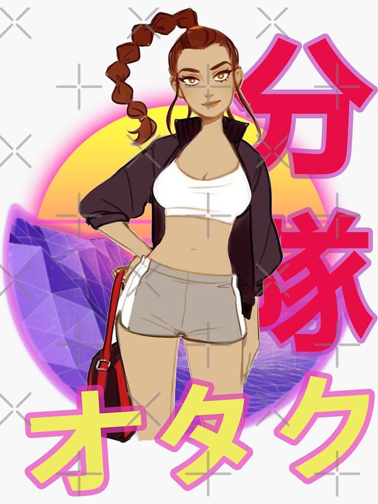 Miki Kuroda Devilman Crybaby Retro Sunset Design Sticker For Sale By
