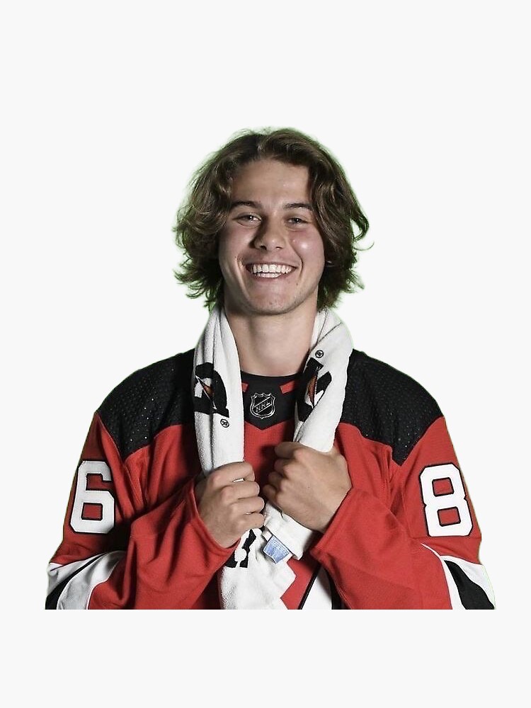 "jack hughes" Sticker for Sale by navybick | Redbubble