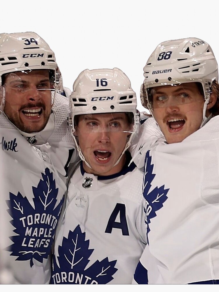 "auston matthews, william nylander. & mitch marner" Sticker for Sale by ...