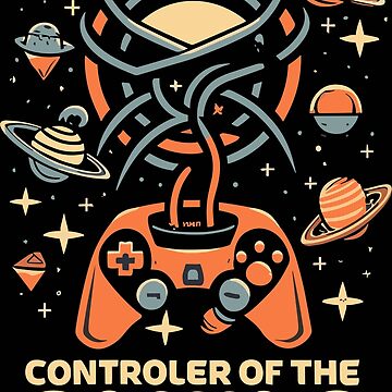 "Controller of the Gaming Multiverse Space themed Gaming" Sticker for ...