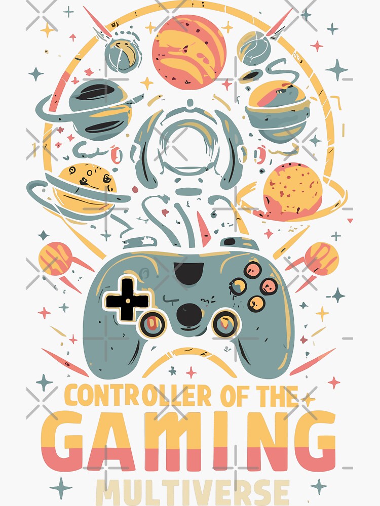 "the Gaming Multiverse Space themed Gaming" Sticker for Sale by ...