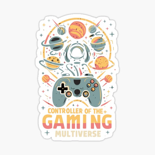 "the Gaming Multiverse Space themed Gaming" Sticker for Sale by ...