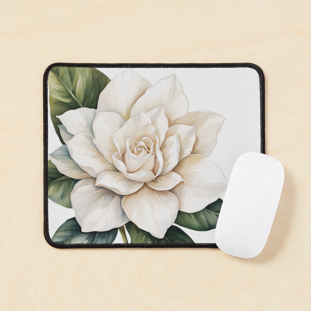 "White Gardenia flower" Sticker for Sale by GraphicDIN | Redbubble