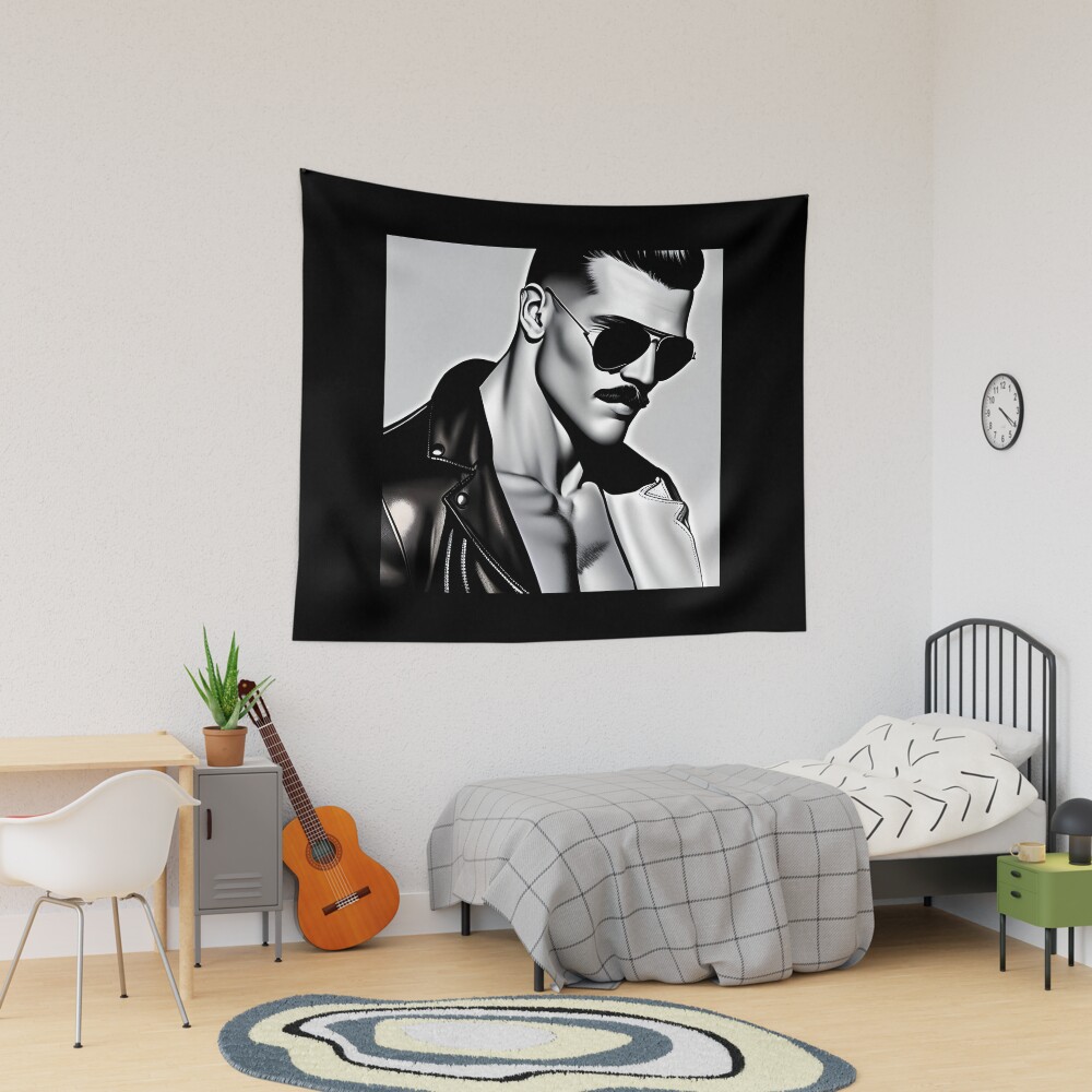 "Top Gun 1940 Mustached Leather Daddy Fighter Pilot LGBTQ Gay Pride ...