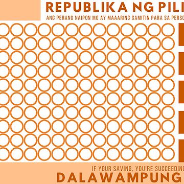 "20 pesos Savings challenge 2024" Sticker for Sale by LeafArashi ...