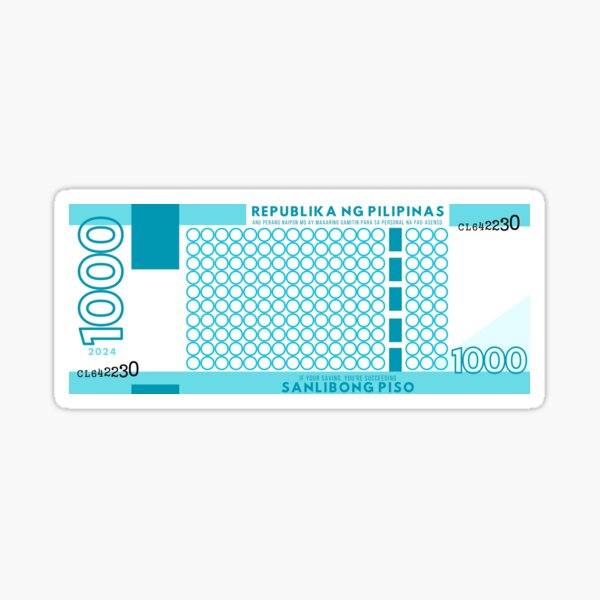 "1000 Pesos Savings Challenge 2024" Sticker for Sale by dahondahondahon ...
