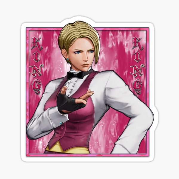 "King of Fighters XV - The Beautiful Kicks Illusion King KOF" Sticker ...