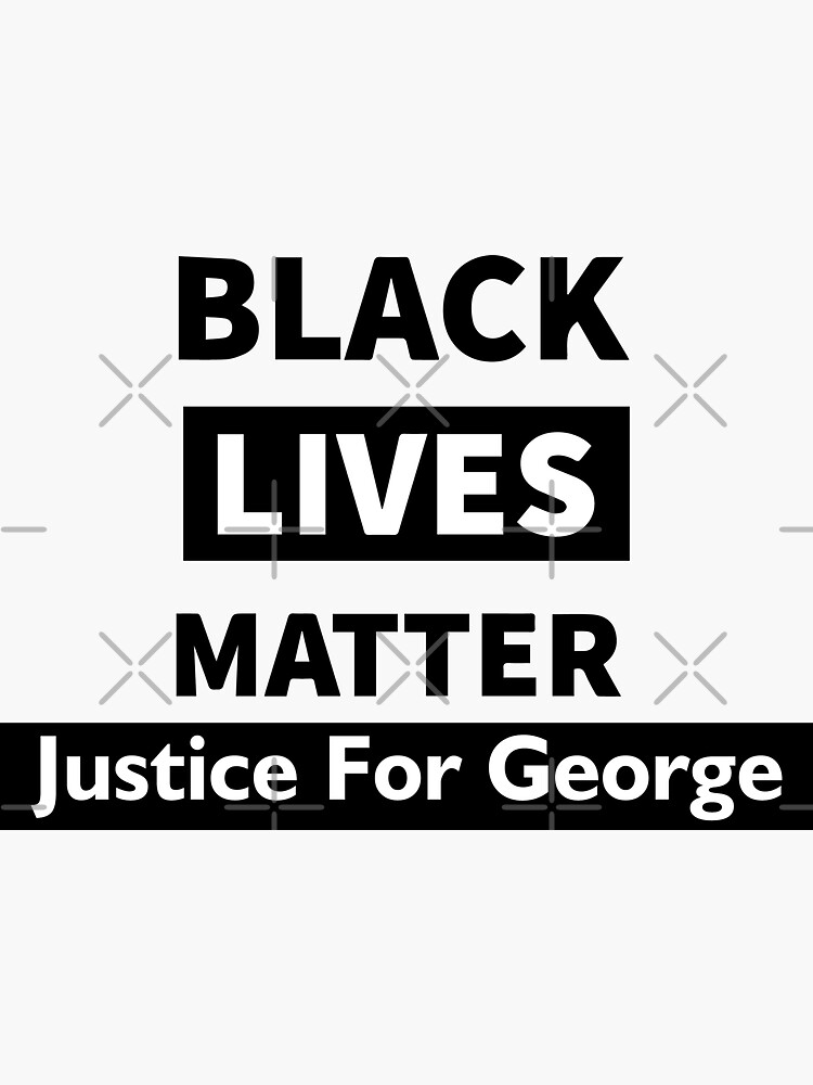 "Blm justice for george floyd" Sticker for Sale by Felinefinesse ...