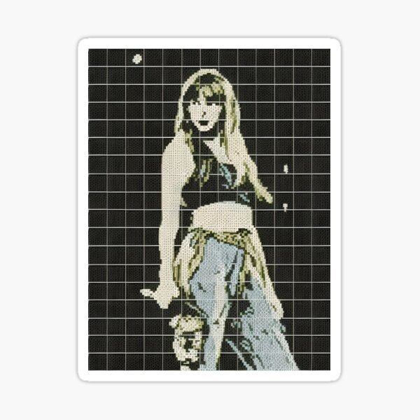 "Taylor swift pixel art" Sticker for Sale by ManikRaja | Redbubble