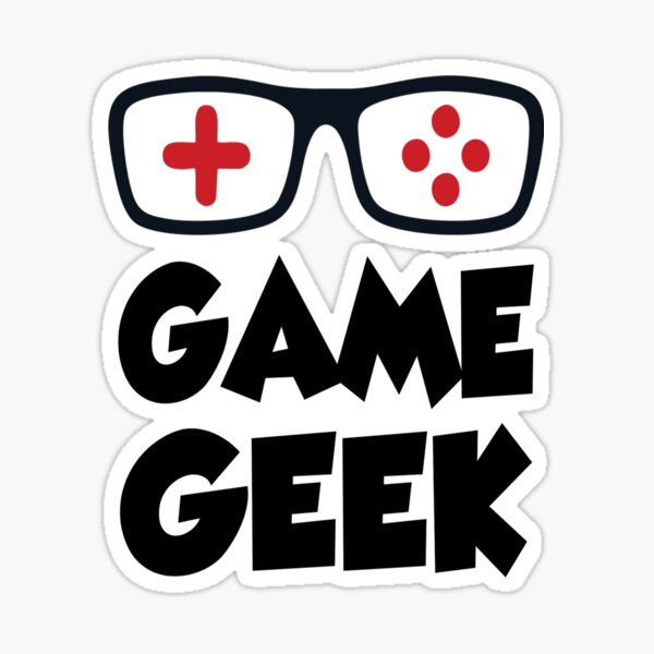 "GAME GEEK" Sticker for Sale by BobbyG305 | Redbubble