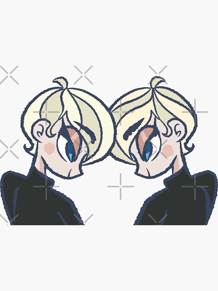 "Migi and Dali" Sticker for Sale by thestashofmabs | Redbubble