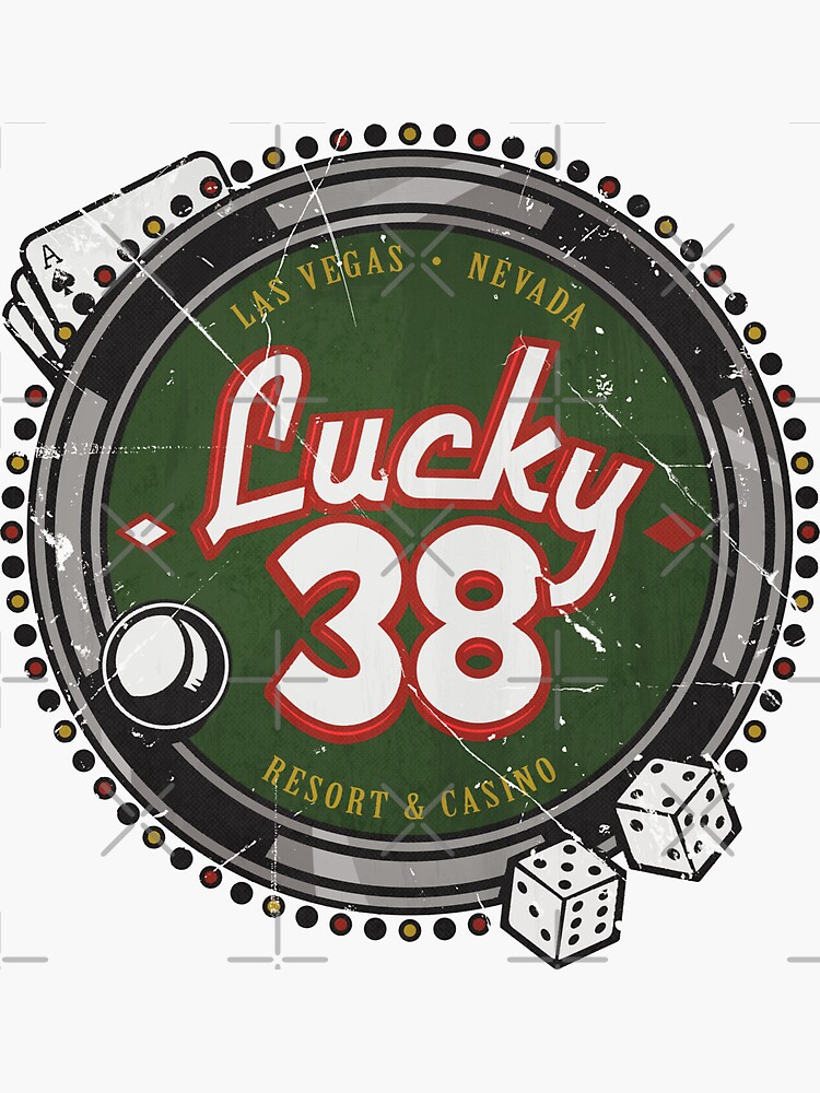 "Lucky 38 Resort & Casino (Color)" Sticker for Sale by PufferArt ...