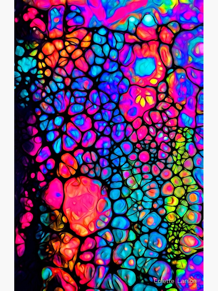 ""Fluorescent Cells" - Fluid Art" Poster by Colette22 | Redbubble