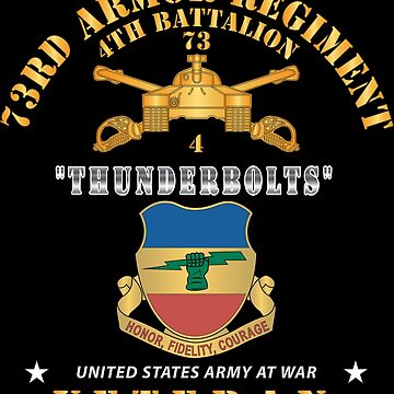 "Army - 4th Battalion 73rd Armor Regiment,Thunderbolts - Veteran W DUI ...