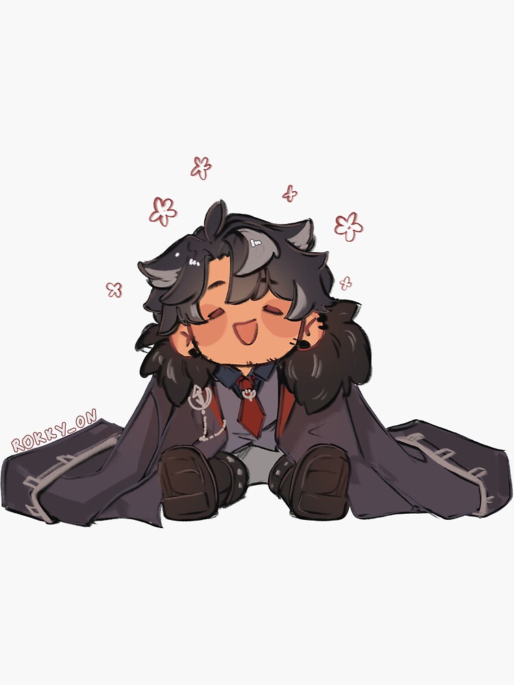 "Genshin Impact Wriothesley" Sticker for Sale by RokotDesign | Redbubble