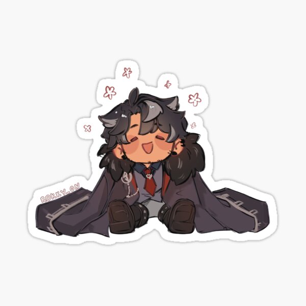 "Genshin Impact Wriothesley" Sticker for Sale by RokotDesign | Redbubble