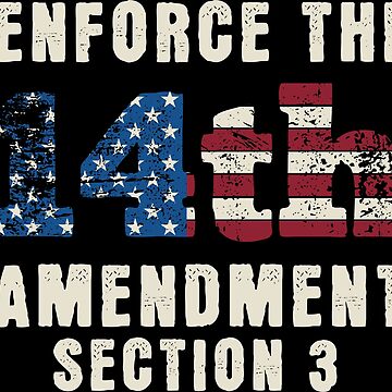 "Enforce the 14th amendment section 3" Sticker for Sale by NexaArts ...