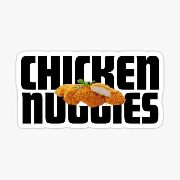 "Chicken Nuggies Black and White Chicken Nuggets Nugs Chicken Nugs ...