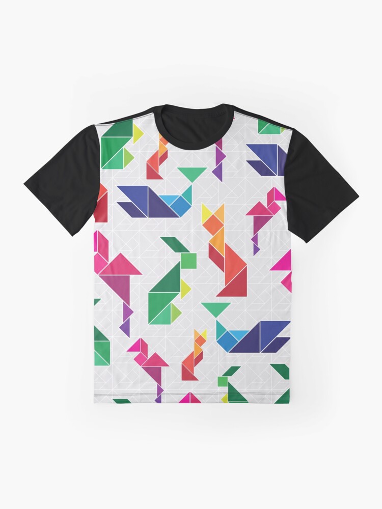 "Rainbow animal tangram" T-shirt by Linziloop | Redbubble