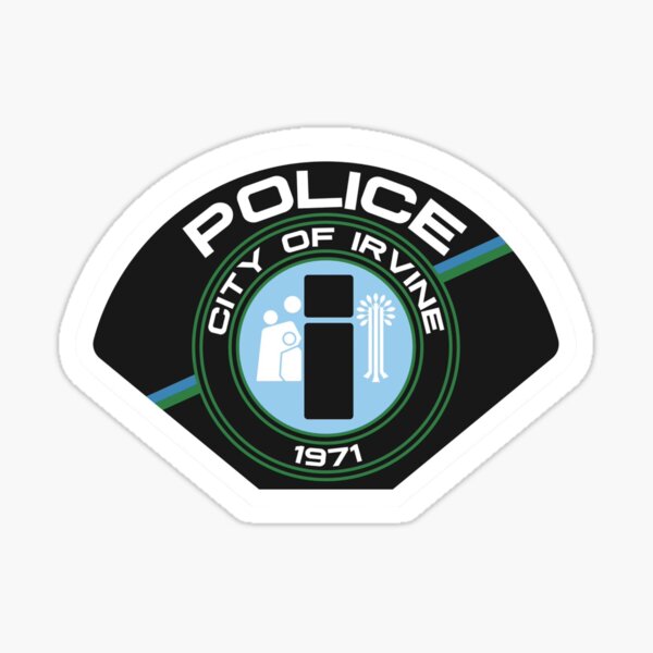 "Irvine Police Department" Sticker for Sale by ArtsSmart | Redbubble