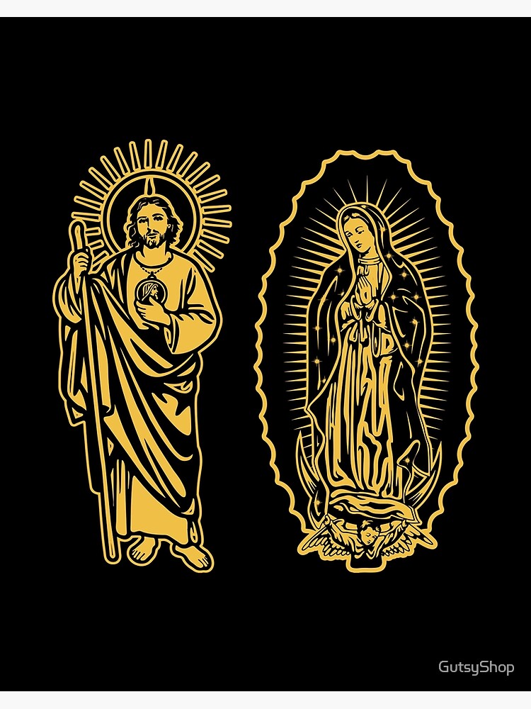 "Our Lady Of Guadalupe Virgin Mary & San Judas Tadeo Saint Jude ...