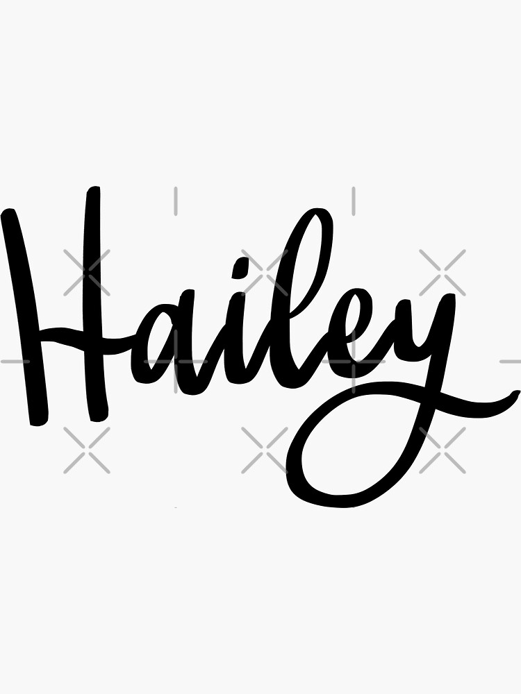 "Hailey" Sticker by ellietography | Redbubble